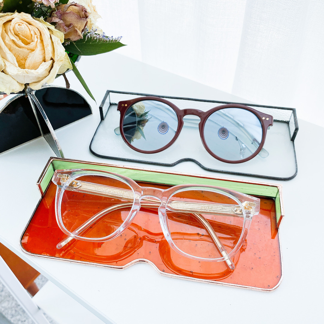 Stained Glass Eyeglass Tray