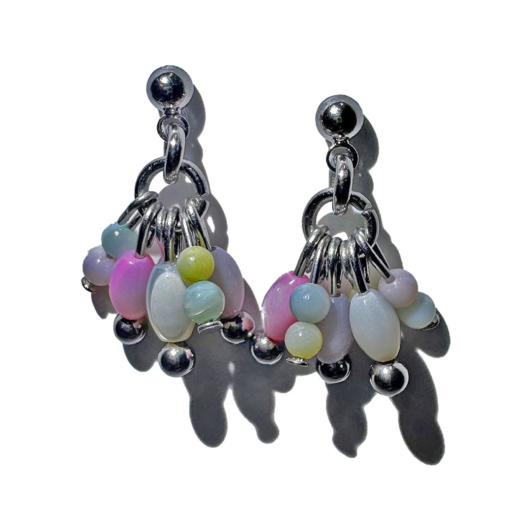 Cotton candy earring | idus