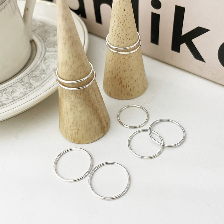 실버925 1mm 실반지 | 아이디어스