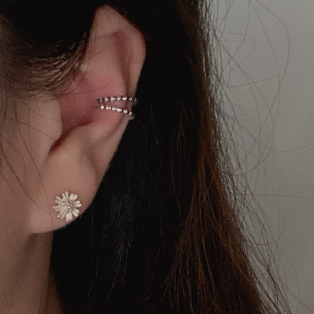 YOZMSILVER/ ball-ear cuff | idus