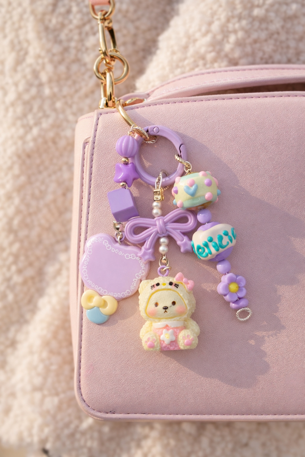 Bonnie Pocket Teddy Bear Beads Strap · A Cozy Phone Strap | idus
