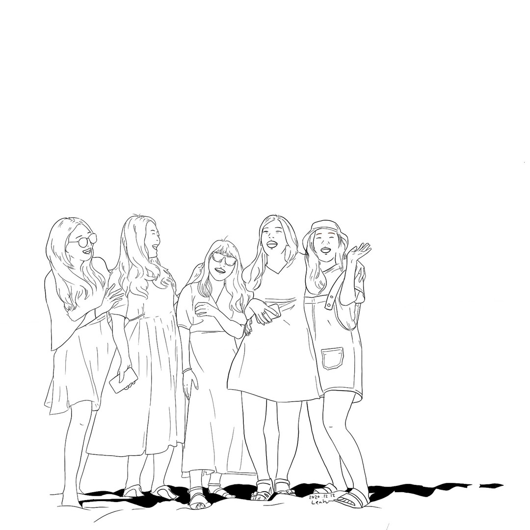 Leah drawing :) line drawing | idus