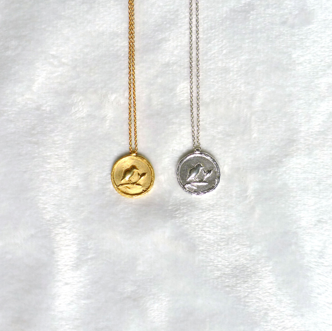 Coin Series _ Baby Bird Coin Necklace | idus