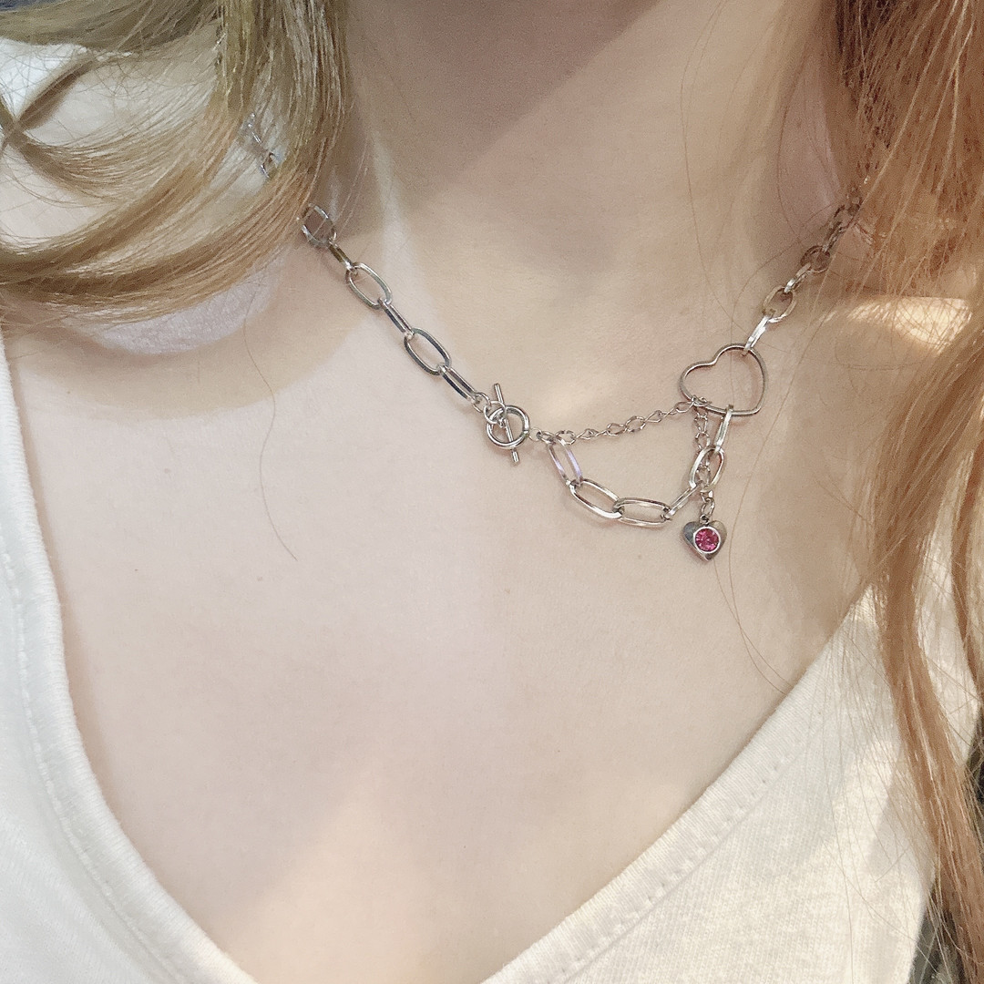 Surgical Steel Birthstone Color Necklace Cubic Zirconia Pendant Jewelry | idus