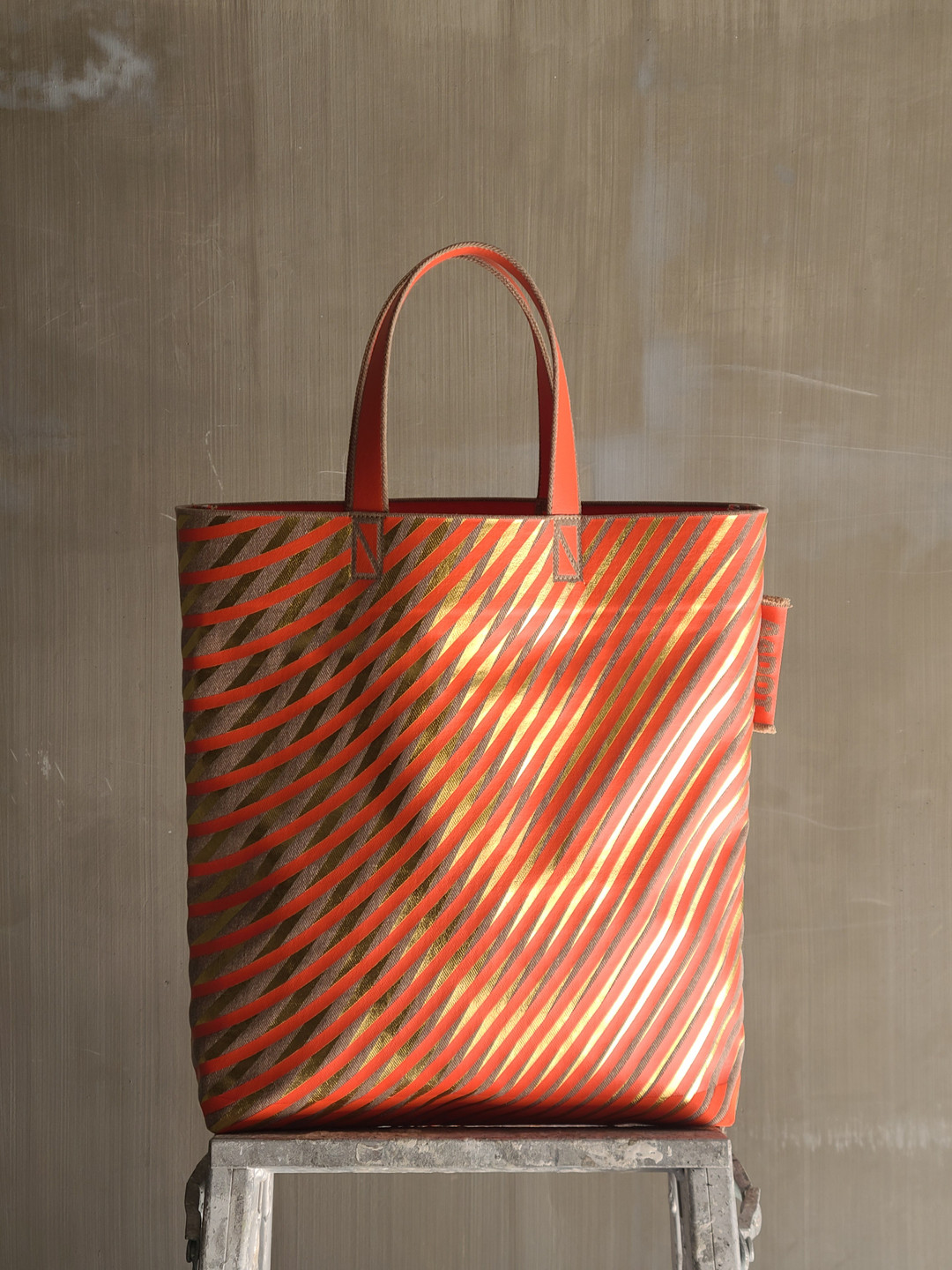 A4DOT BAG(Orange & Moire Pattern) | idus