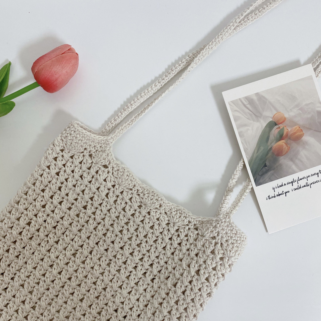 ★10% Discount ★ Linen Angel Net Bag Shoulder Knitted Bag | idus