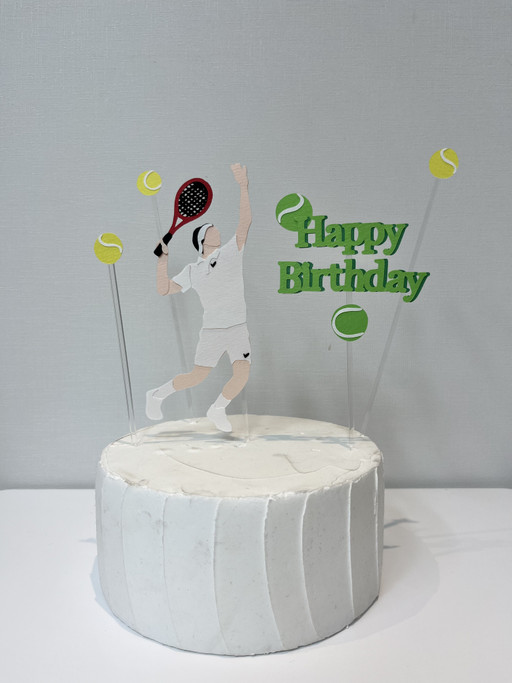 테니스 케이크 토퍼 생일 생신 운동 | 아이디어스