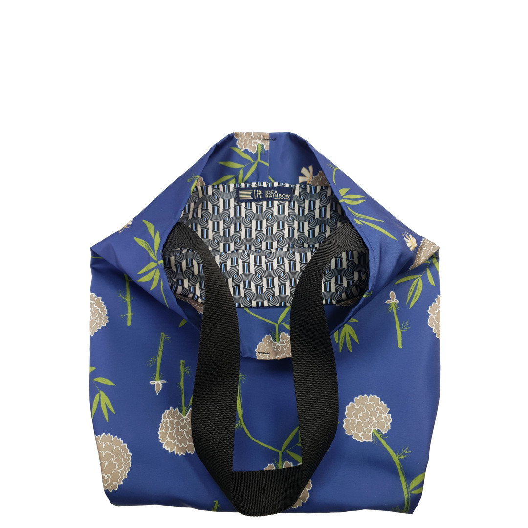 SMILE BAG - Korean Traditional Pattern Unique Peony (Navy) Shoulder Bag | idus