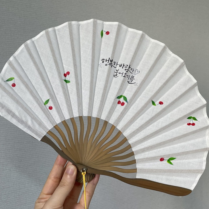 커스텀 부채 | 시원한 모시부채 | 부채 선물 | 아이디어스