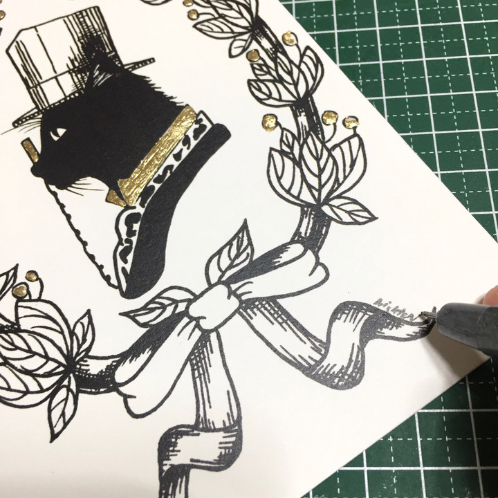 [셜록홈즈캣_상시할인] 금박 메세지카드 | 아이디어스