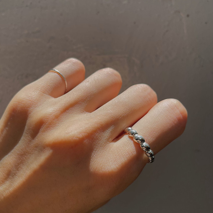 트위스트 볼륨 은반지 twist volume ring | 아이디어스