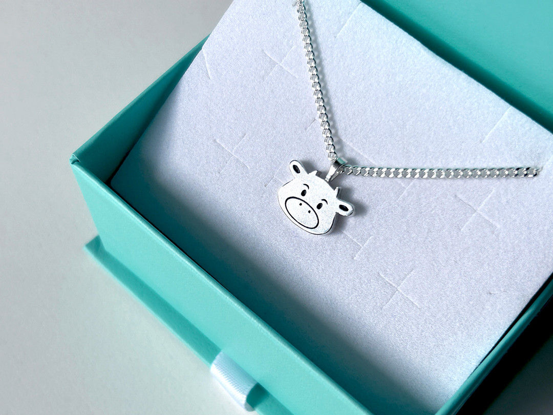 Silver925 Baby cow necklace | idus