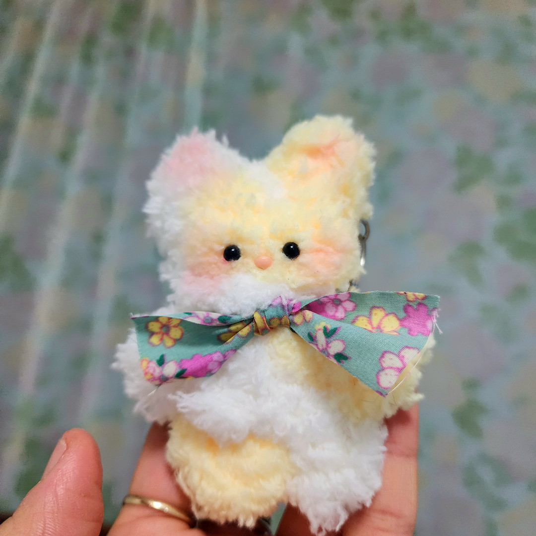 ♡Handmade Keyring ☆ Lemon Sherbet Cat♡ | idus