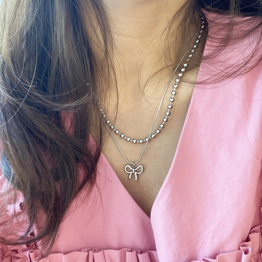 Cute Ribbon Surgical Necklace | idus