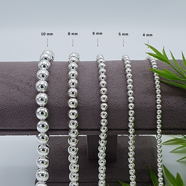 925silver) 8, 10미리 은볼 목걸이 | 아이디어스