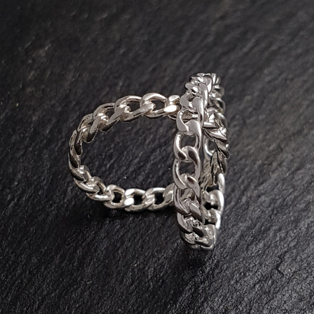 silver925 chain ring | idus