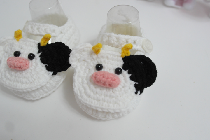 얼룩소 아기덧신 | 아이디어스