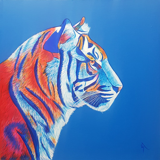 🐯유니크&감각적&멋있는🐅Tiger in Blue💎 | 아이디어스