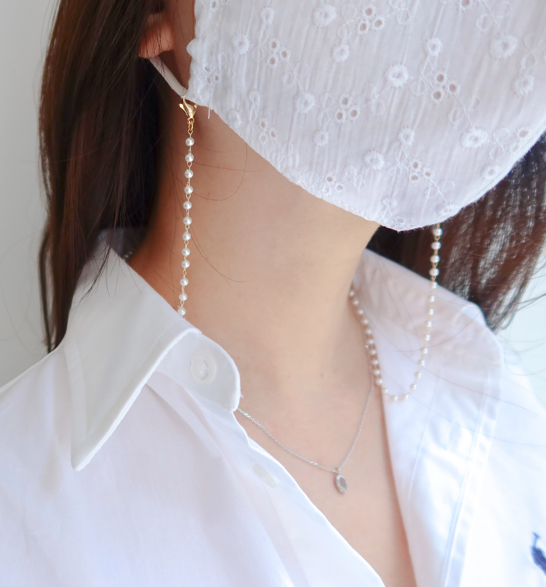Classic Pearl Mask Chain | idus