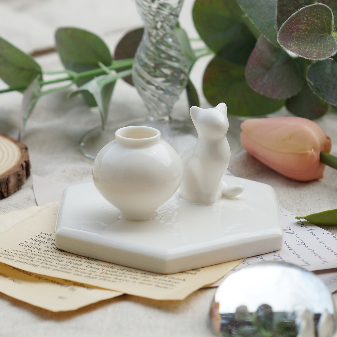 Small cat decorative ornament | idus