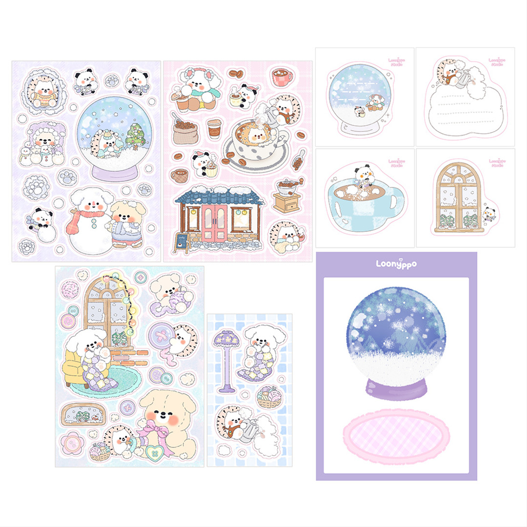 Winter line sticker pack | idus