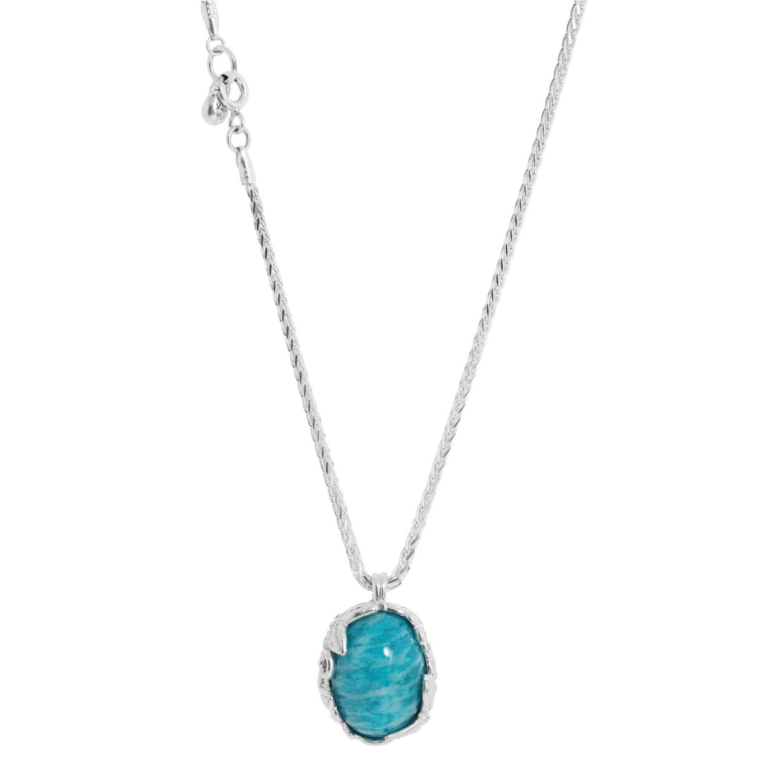 Olive FLower Necklace (Amazonite) | idus