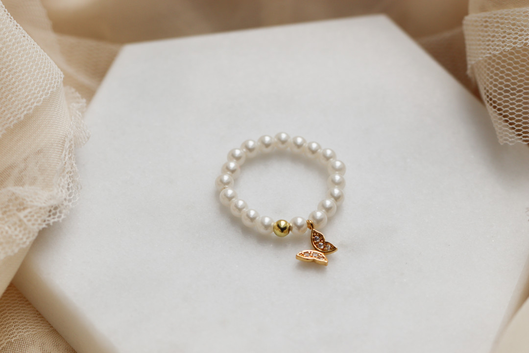 butterfly pearl ring | idus