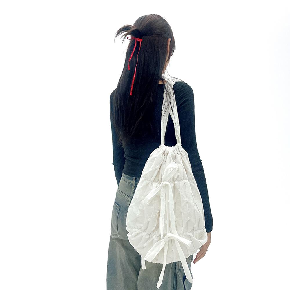 Dumble Dot Ribbon Shirring Gym Sack String Bag Pack | idus