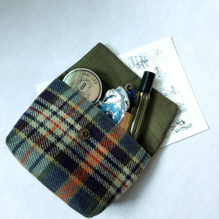 check pouch(체크 무늬 파우치) | 아이디어스