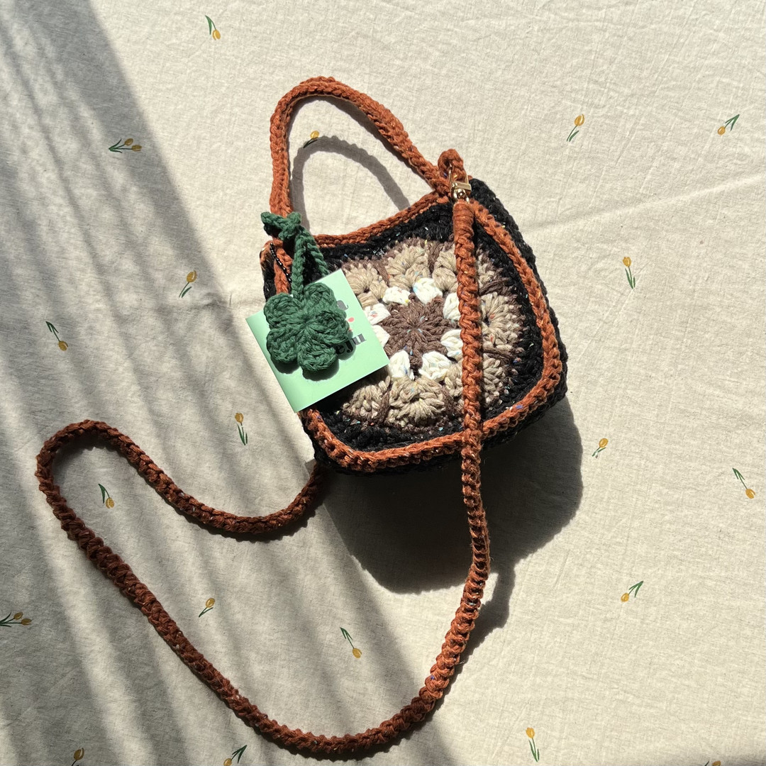 [Idus Exclusive] multi-strap Tweed mini-Bag / Lined