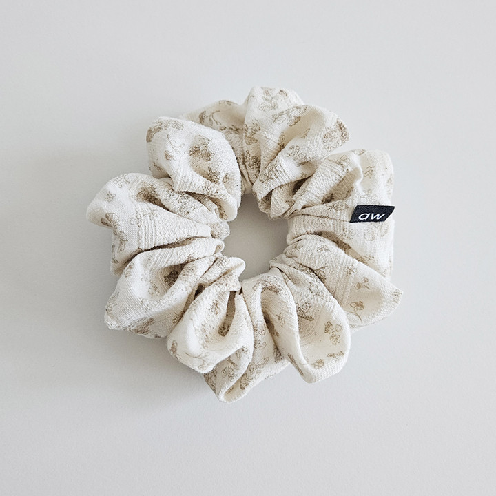 가을꽃 도비 스크런치 곱창밴드 헤어슈슈 | 아이디어스