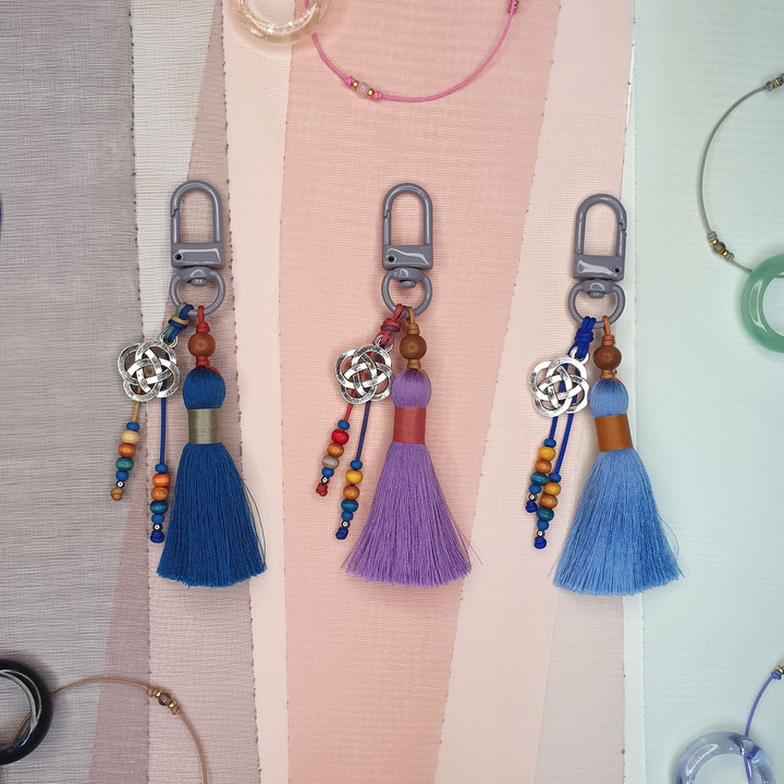 저잣거리 곡물 태슬 전통키링 | 아이디어스