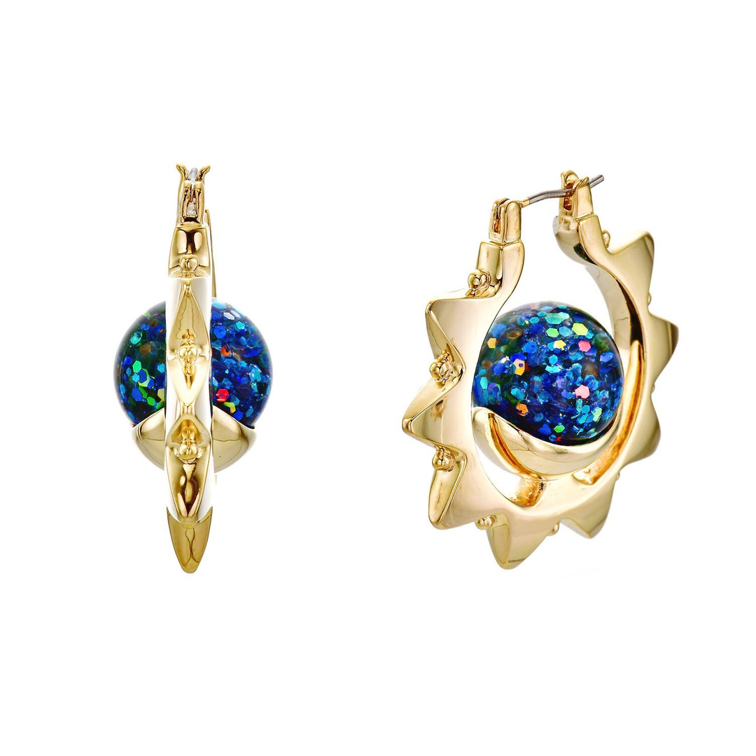 Sun Snowball Earrings