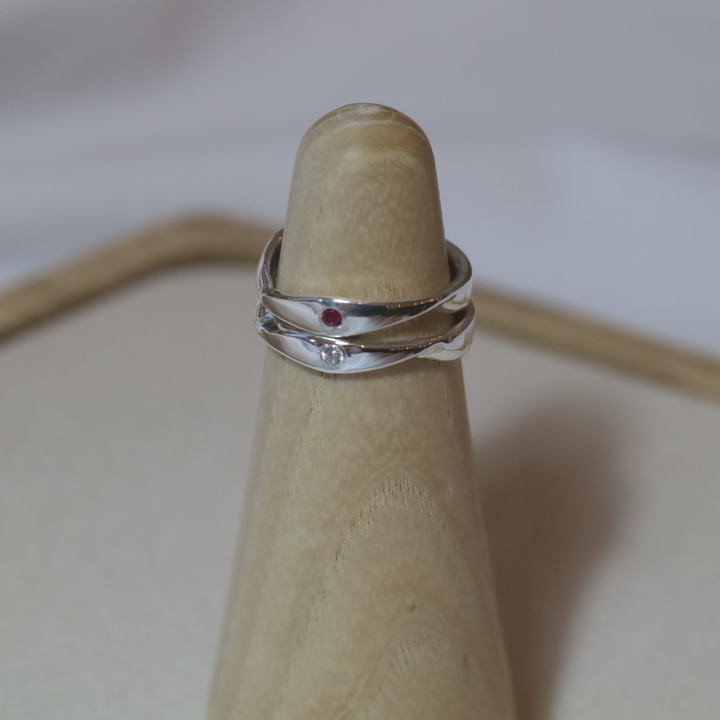 큐빅세팅 반지(순은 99.9%) JD012 | 아이디어스