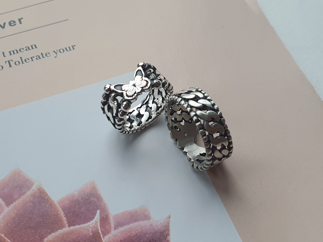[Silver Ring]with Butterfly Ball Chain | idus