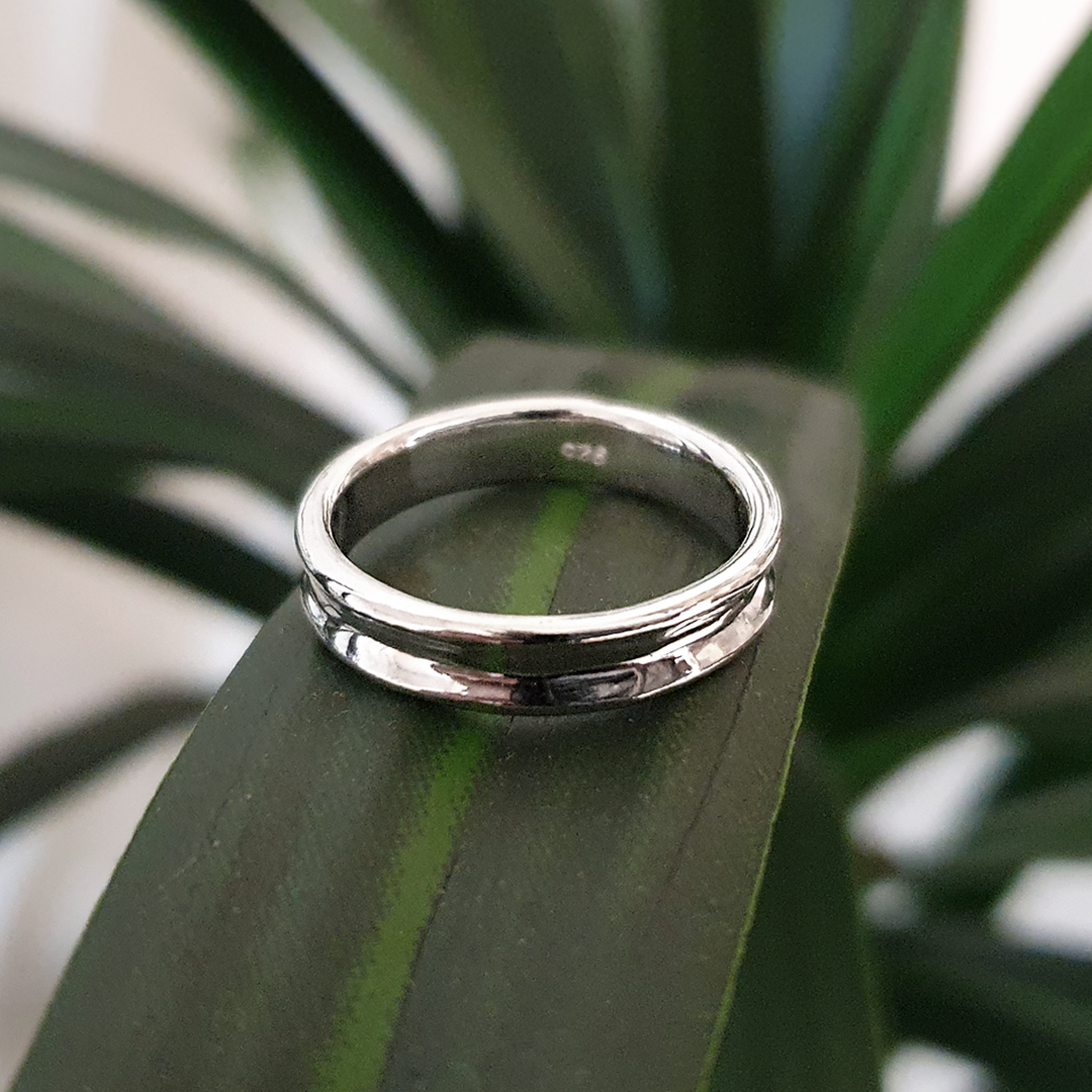 (925 Sterling Silver) Melted Curve Ring | idus