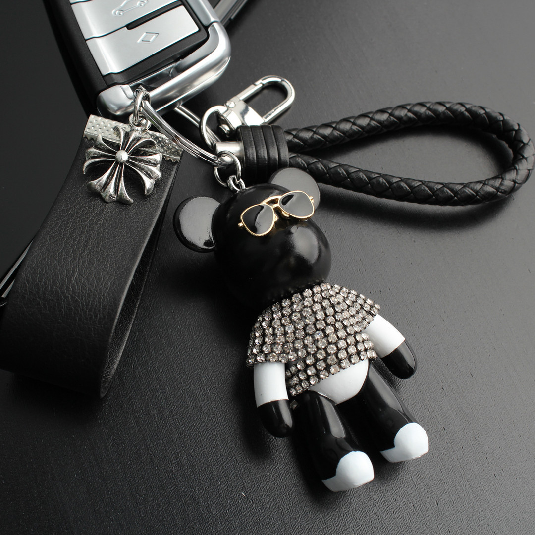 Crystal Bear Car Key Ring Key Holder | idus