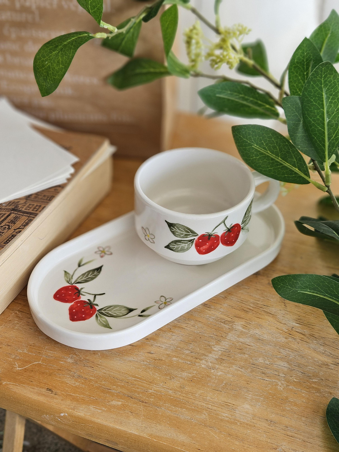 Berry Berry Cup & Tray Set | idus