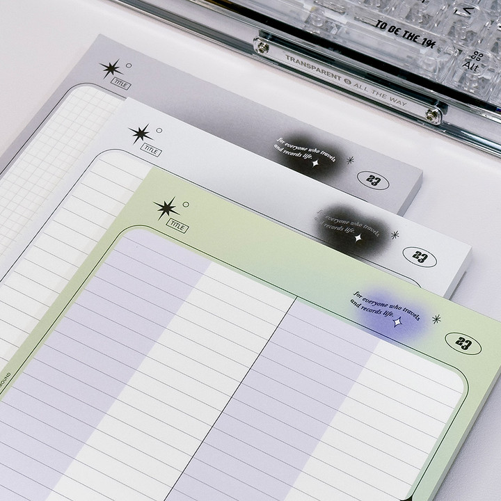 heart A5 memo pad 3type | 아이디어스