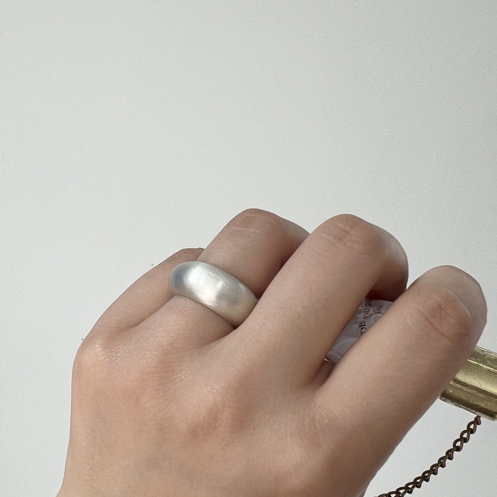 B ring / 925 실버 볼드 엥게이지 은반지 | 아이디어스