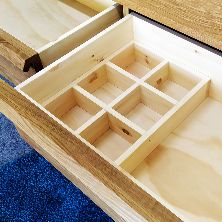 양수3단서랍장 오크 | 아이디어스