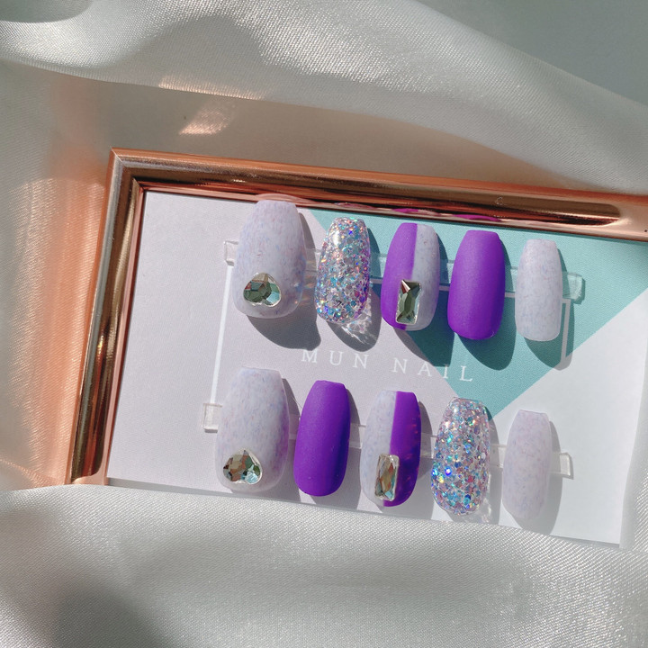 Mun__Nail 퍼플벨벳💜 | 아이디어스
