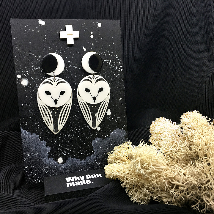 TYTO ALBA 가면올빼미 귀걸이 | 아이디어스