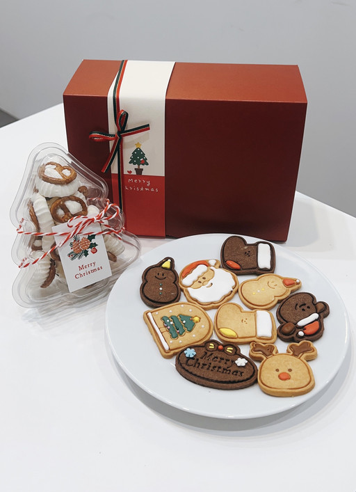 🎄크리스마스 쿠키박스🎄프레첼머랭, 아이싱쿠키 | 아이디어스