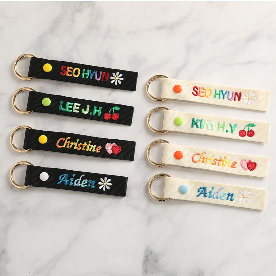 Personalized Embroidery Name tag, Rainbow Custom item, Personalized ...