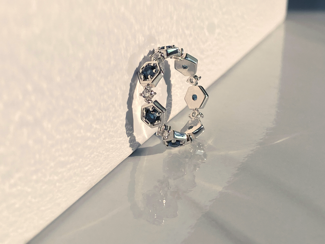 [Silver925] Hexagon topaz ring | idus