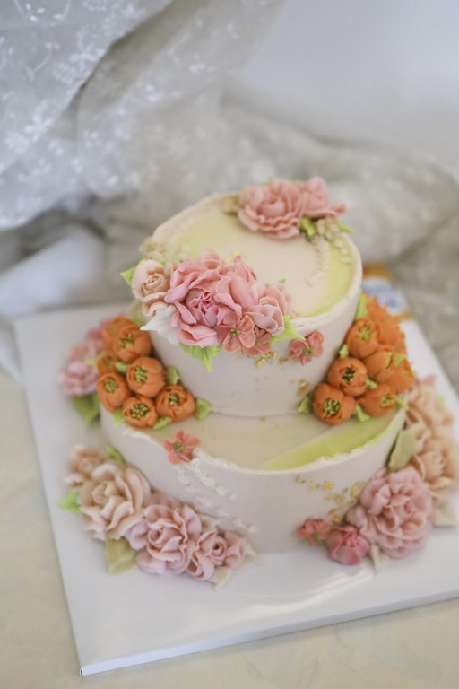 [2단 L/ 웨딩피치 프리미엄] 서울떡케이크 주문제작 | 아이디어스