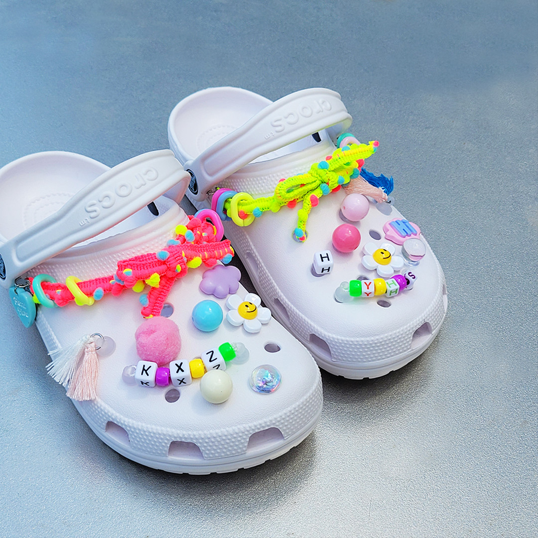 Color Crocs Strap + Zibitz Set 15 Pieces