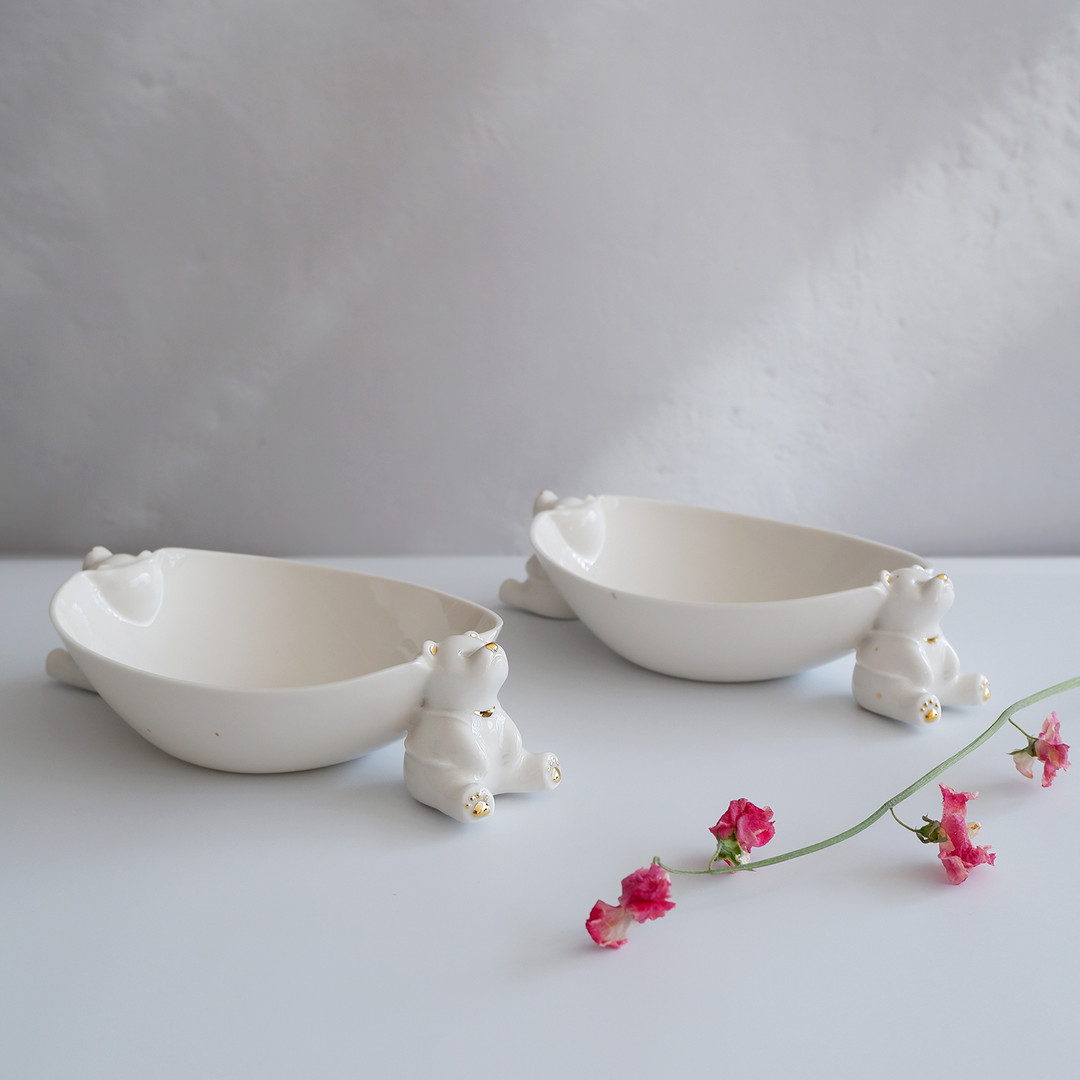 Bear Oval Plate | idus