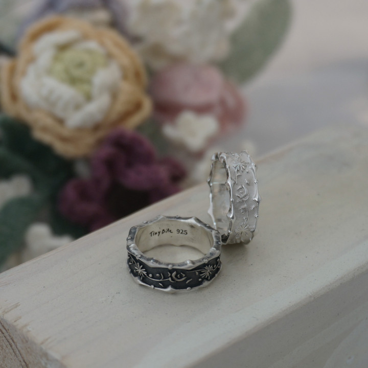flower pattern ring ⎜플라워 패턴 링 | 아이디어스